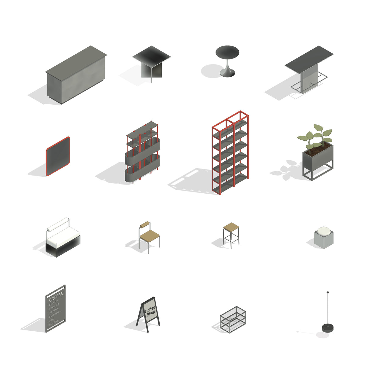 Revit Family - Coffee Shop and Bistro – Studio Alternativi