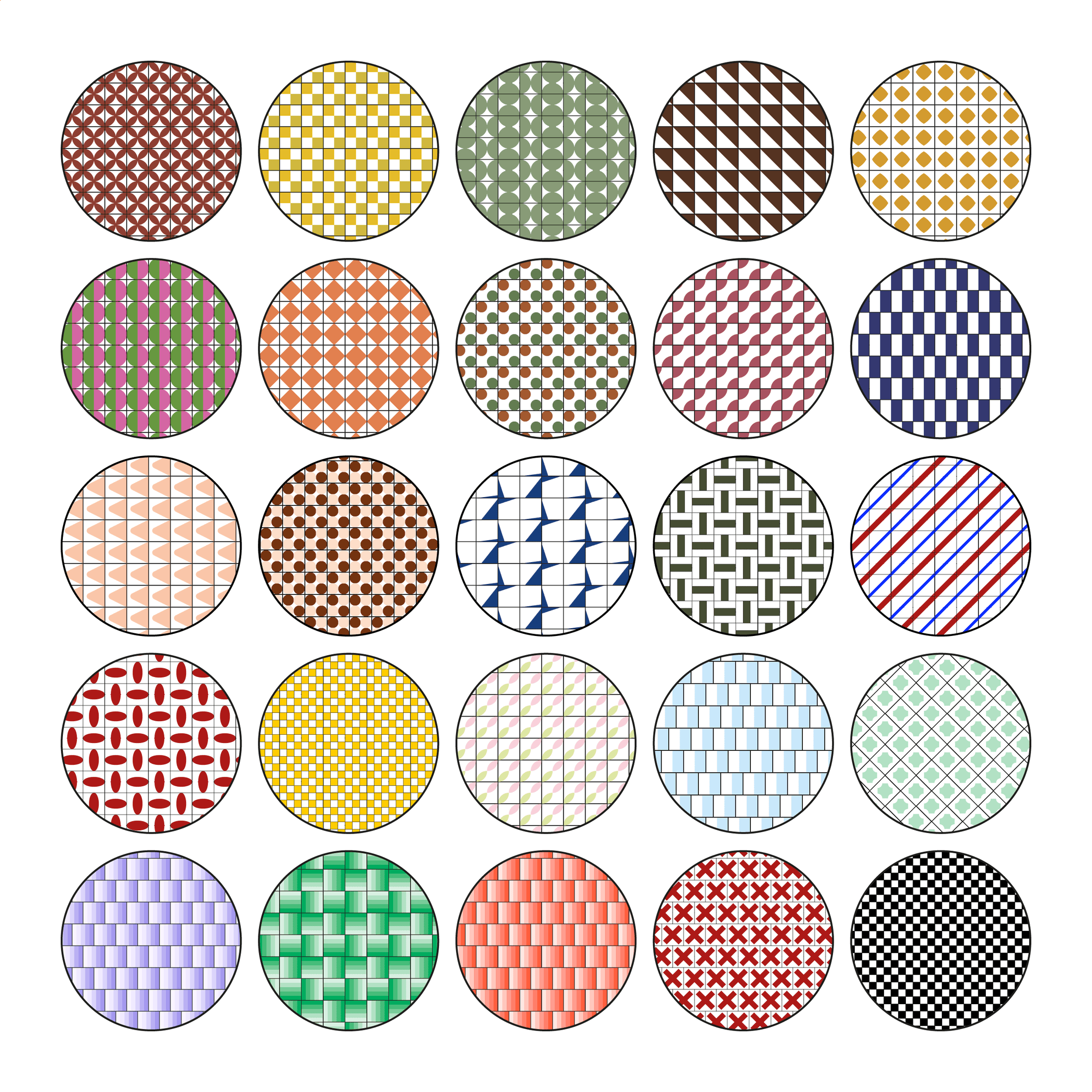 Illustrator Pattern Library - Architectural Materials | Patterns | Studio Alternativi