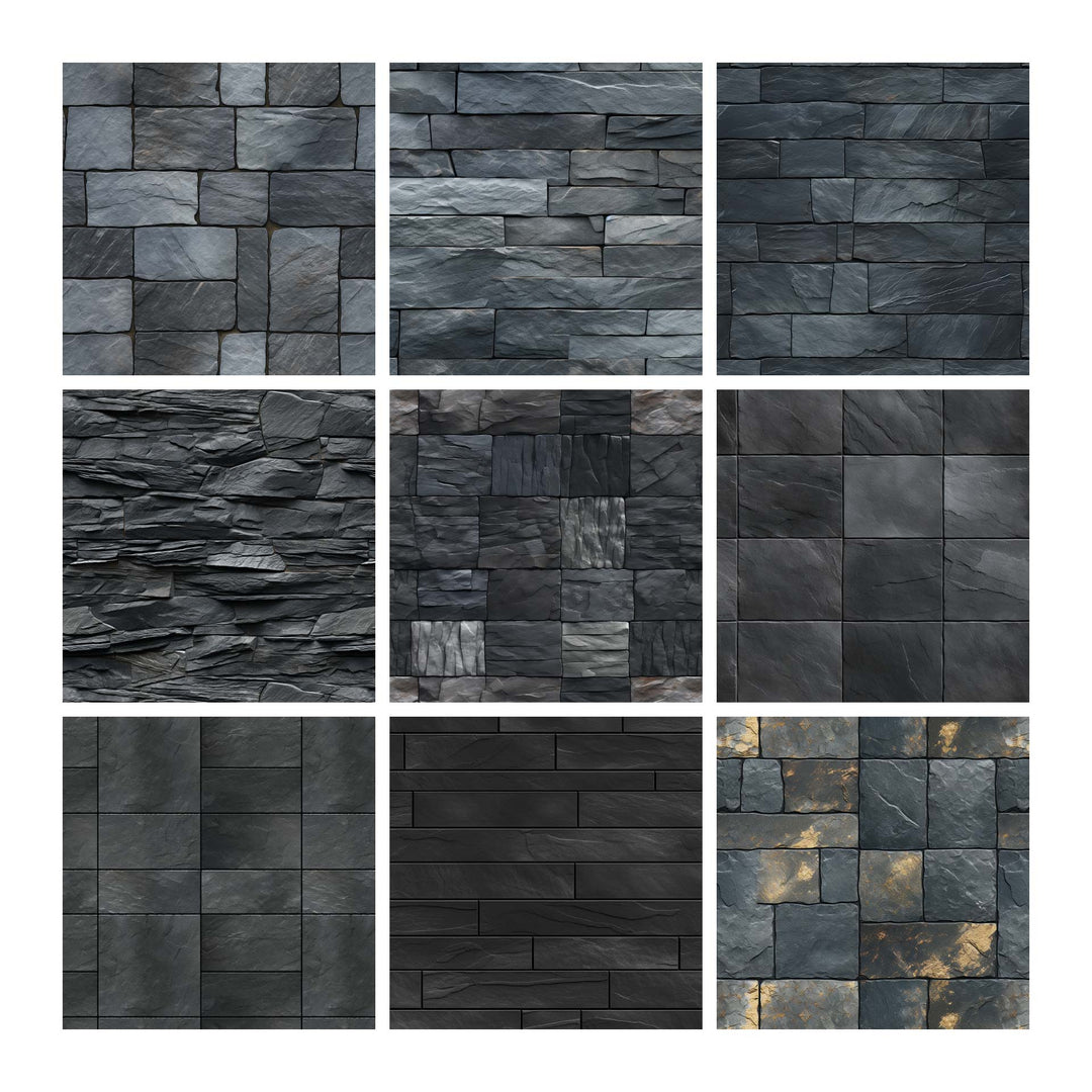 Seamless Slate Stone Textures Library – Studio Alternativi