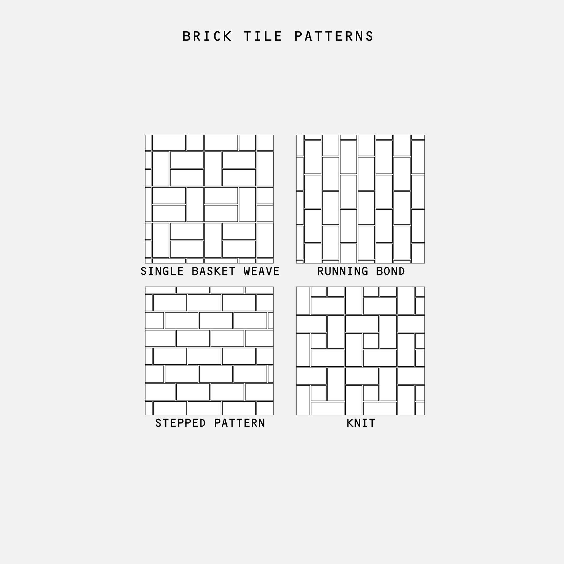 Illustrator Brick Tile Patterns Pack - 25 Vector Designs – Studio ...