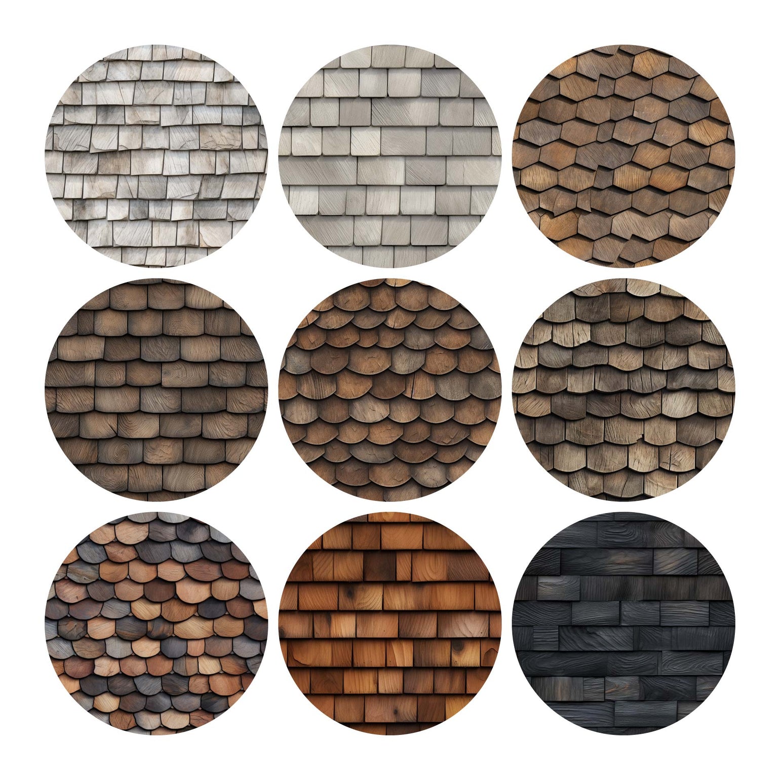 Seamless Wood Shingles Patterns Library – Studio Alternativi