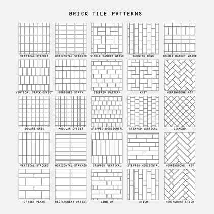 Illustrator Pattern Library - Architectural Materials | Patterns ...