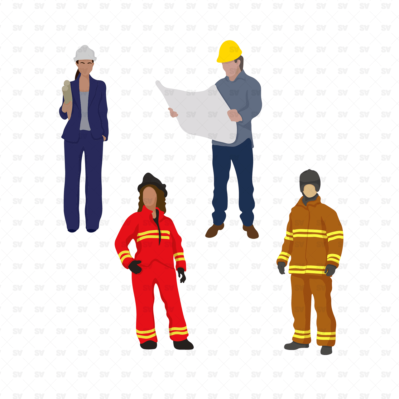 Vector Professions Characters | AI PNG Download – Studio Alternativi