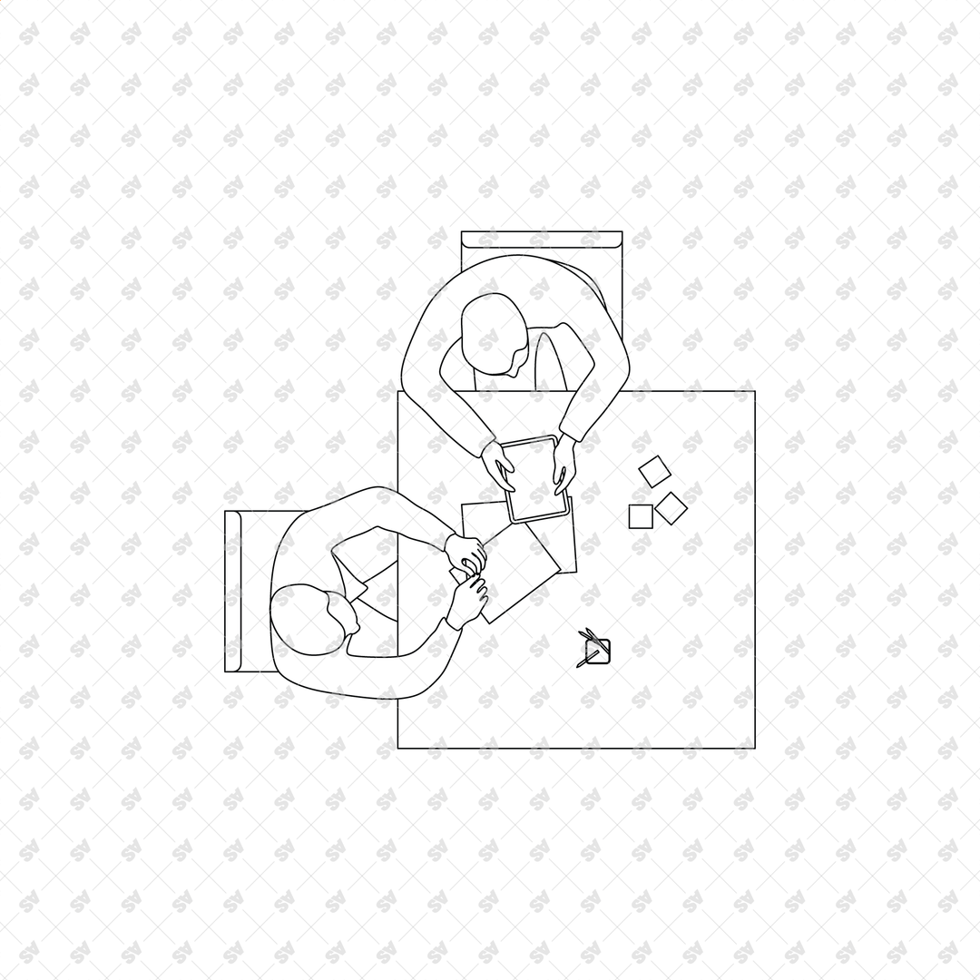 CAD, Vector, PNG Library Characters in Top View – Studio Alternativi