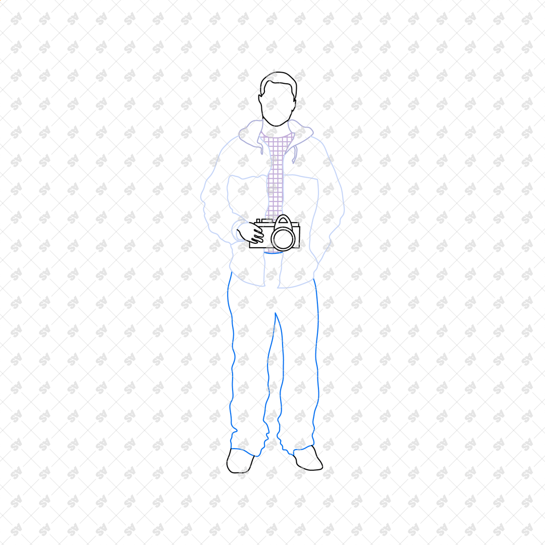 CAD Vector PNG Line-Art Characters | Studio Alternativi