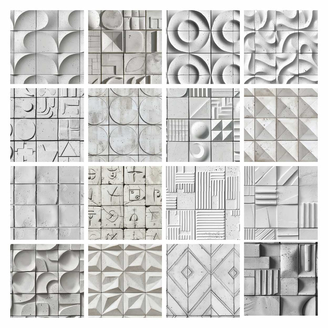 Illustrator Concrete Tile Patterns - 16 Textures – Studio Alternativi