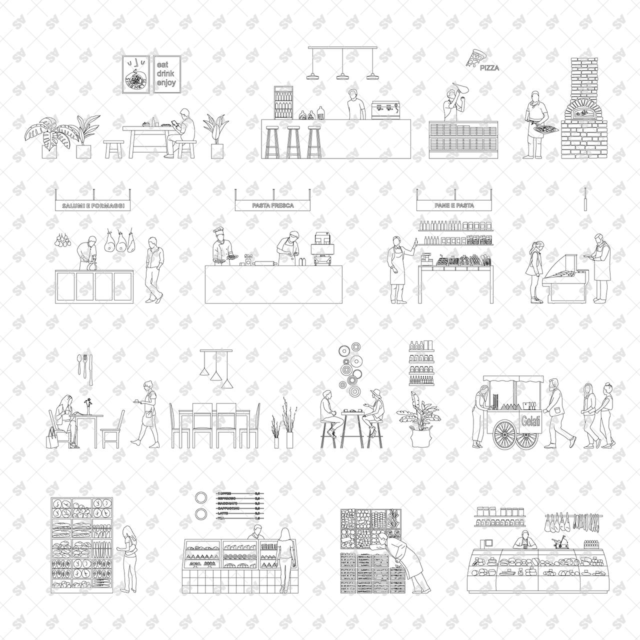 Beautiful CAD Blocks - Download Now – Studio Alternativi