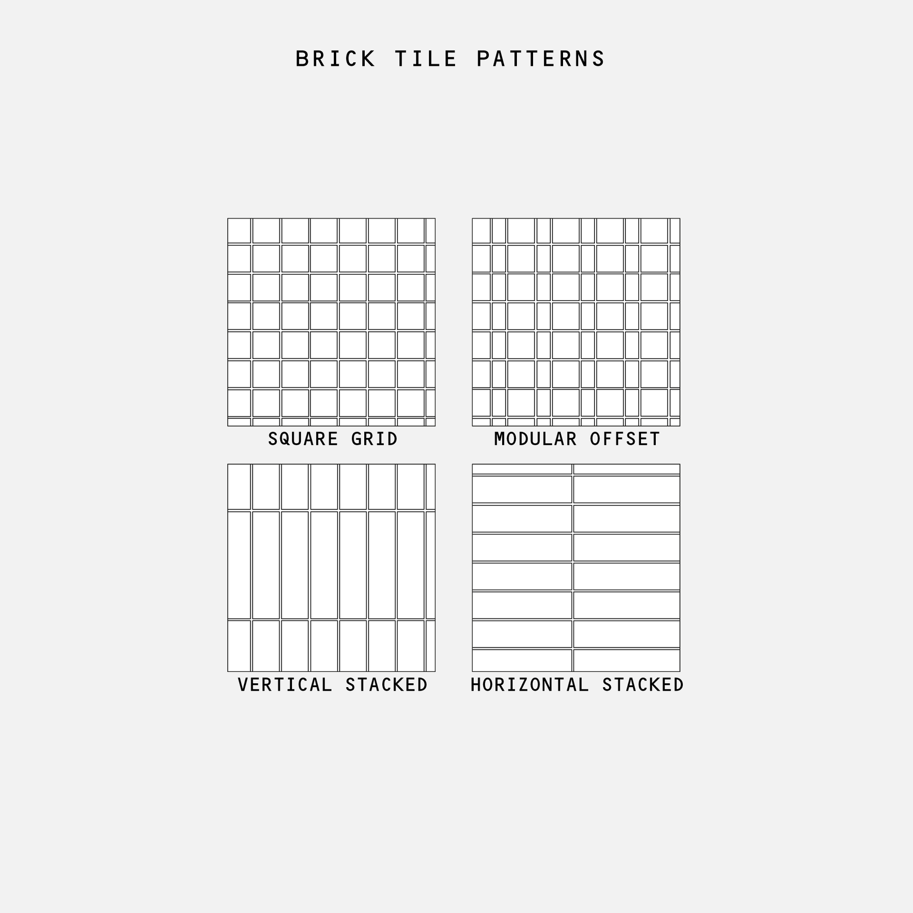 Illustrator Brick Tile Patterns Pack - 25 Vector Designs – Studio ...