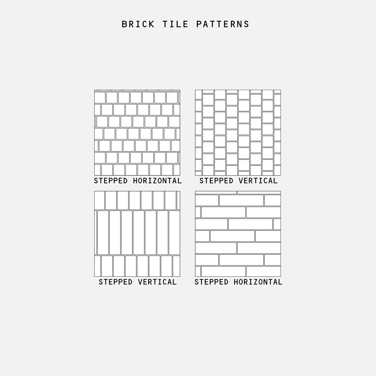 Illustrator Brick Tile Patterns Pack - 25 Vector Designs – Studio ...