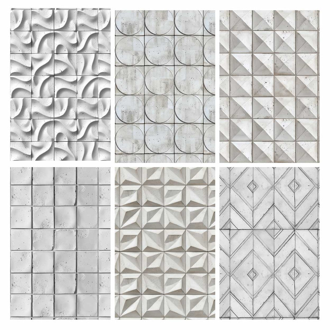 Illustrator Concrete Tile Patterns - 16 Textures – Studio Alternativi