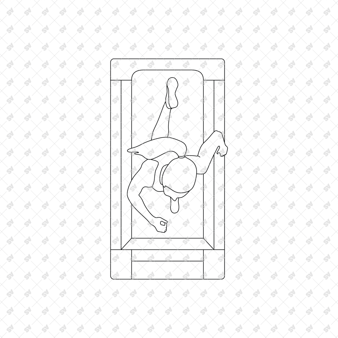 CAD, Vector, PNG Gym Workout Characters in Top View – Studio Alternativi