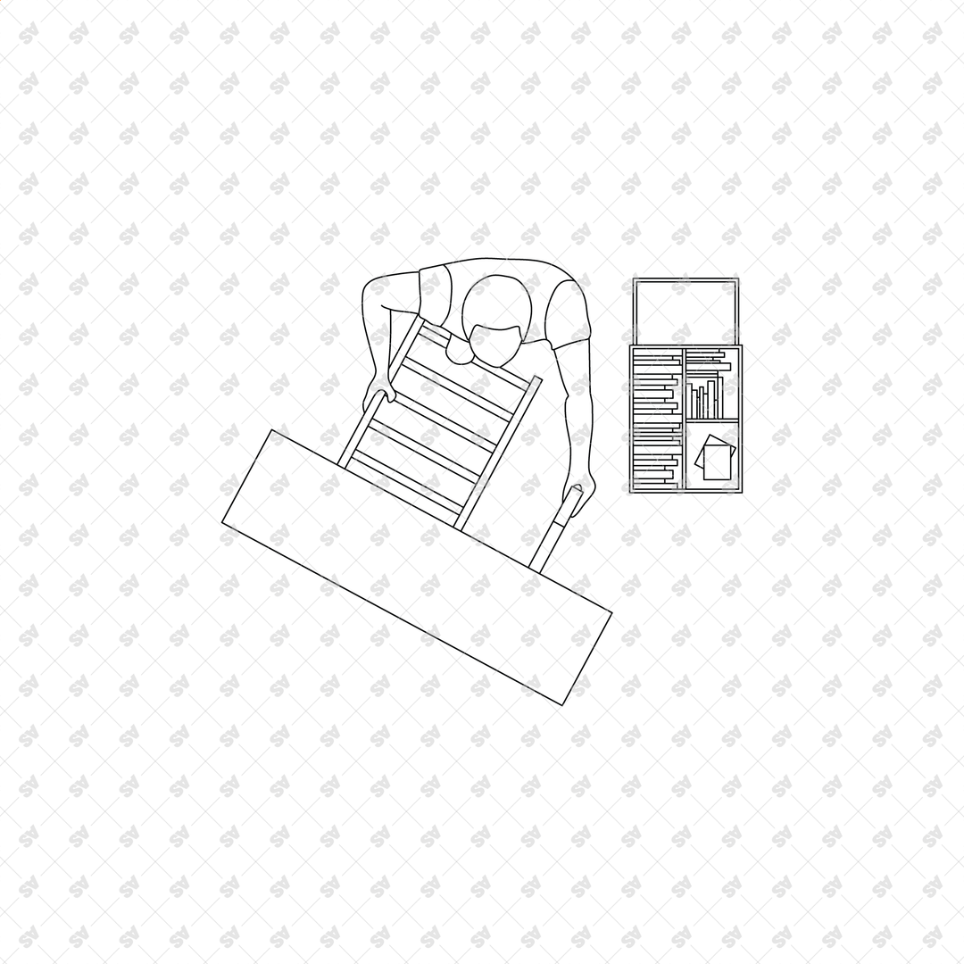 CAD, Vector, PNG Library Characters in Top View – Studio Alternativi