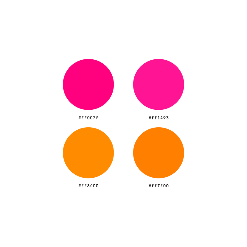 Patterns | Fluorescent Colors Swatches – Studio Alternativi