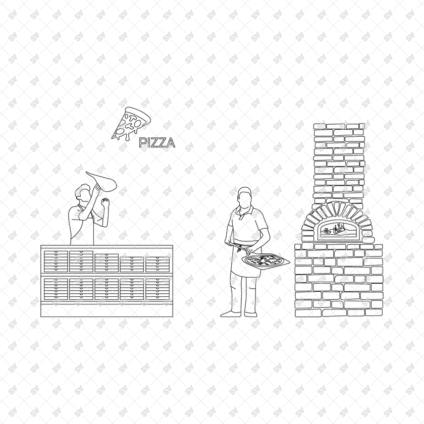 CAD, Vector Italian Food Store, Trattoria and Market – Studio Alternativi
