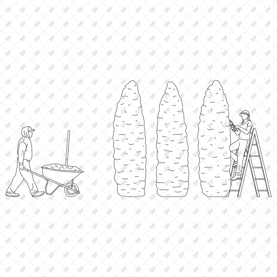 CAD and Vector Line Drawing Gardening Set – Studio Alternativi