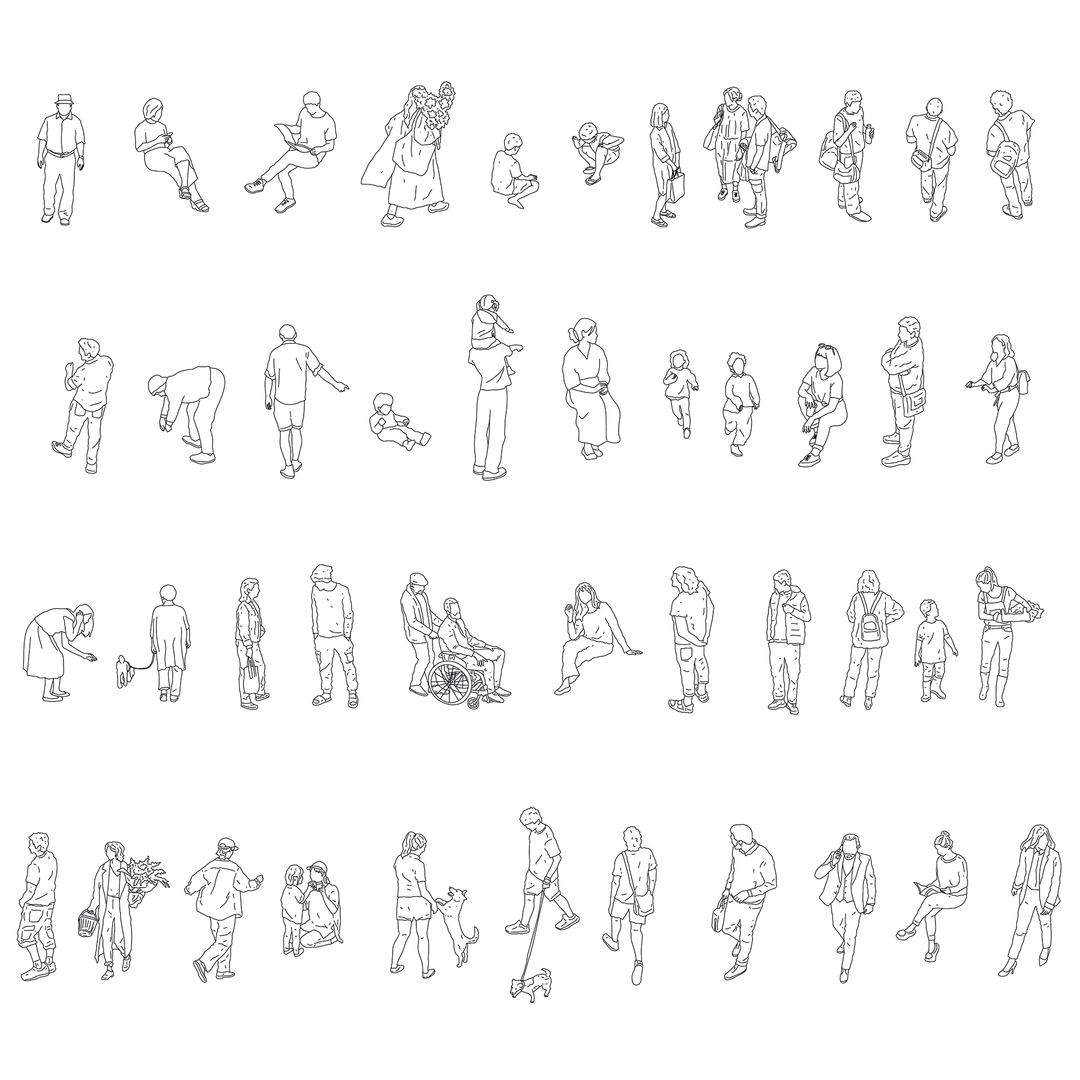 CAD, Vector People Characters Scales Mega-Pack Architecture – Studio ...