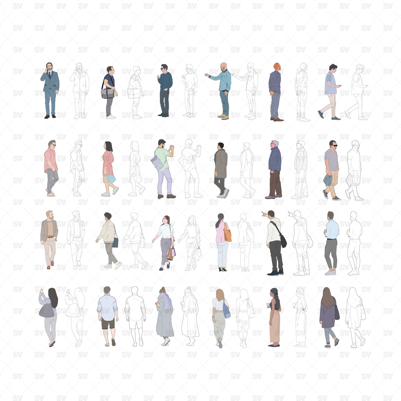 Vector, PNGs Human Figures – Studio Alternativi