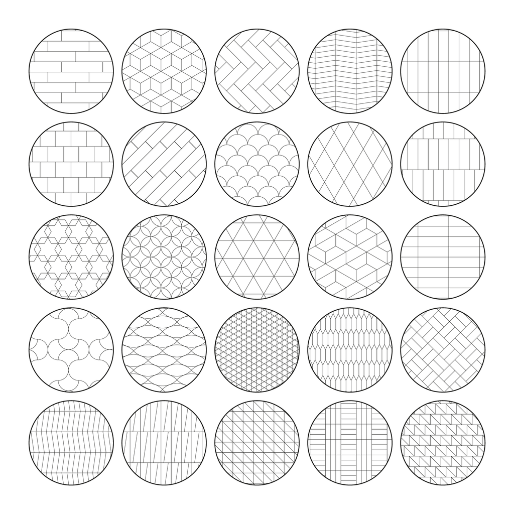 Architectural Materials | Patterns | Pattern Library of Varied Tiles ...