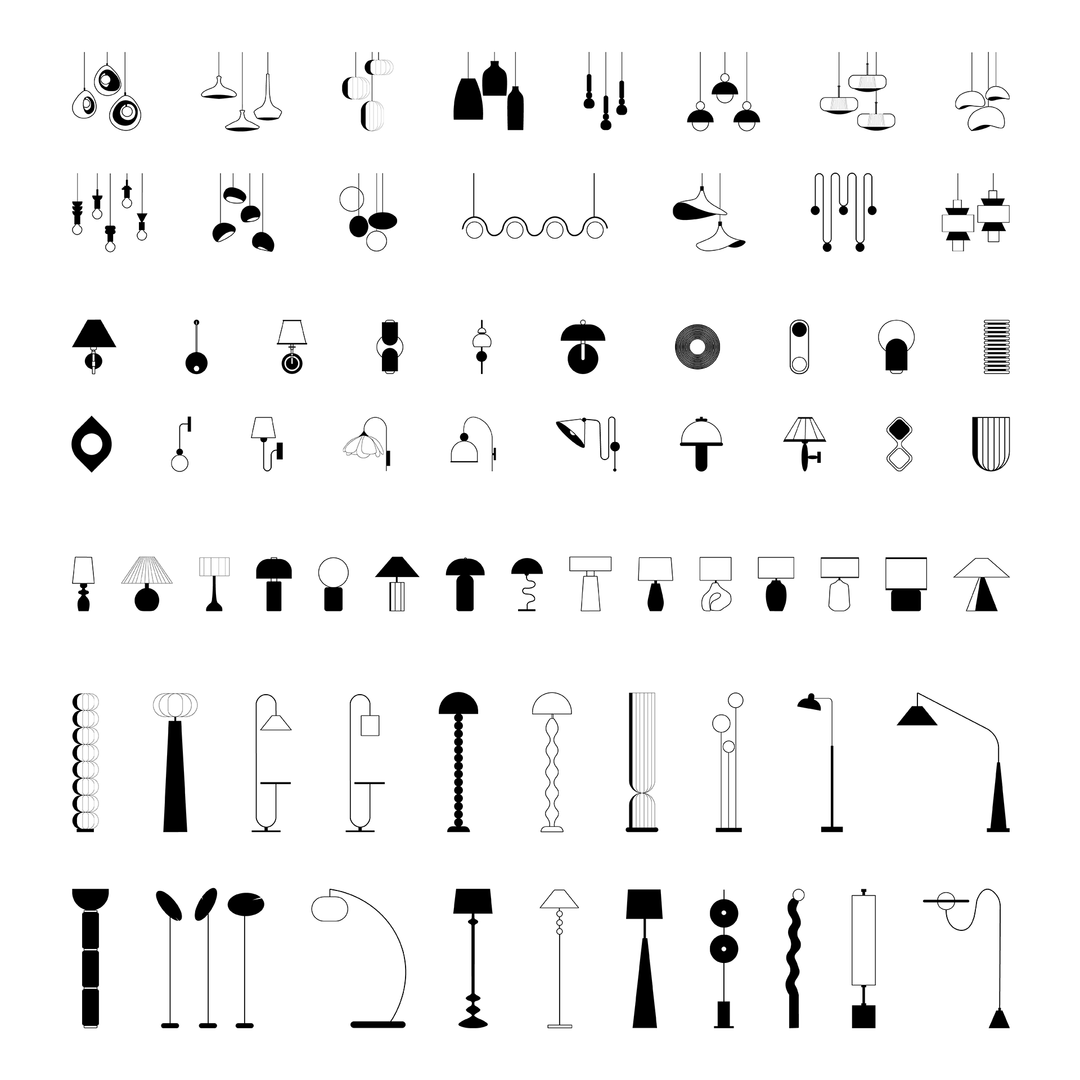 Vector PNG Elegant Lamps Mega-Pack | AI PNG Download – Studio Alternativi