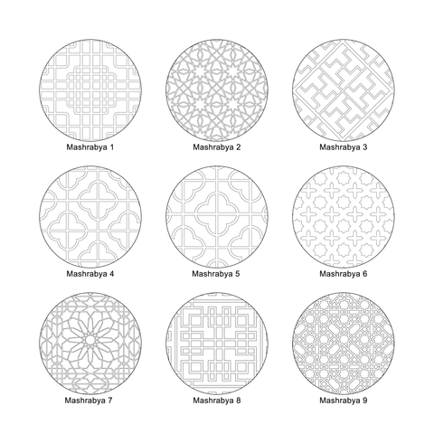 Pattern Library - Mashrabiya Screens/Lattice Screen Patterns – Studio ...
