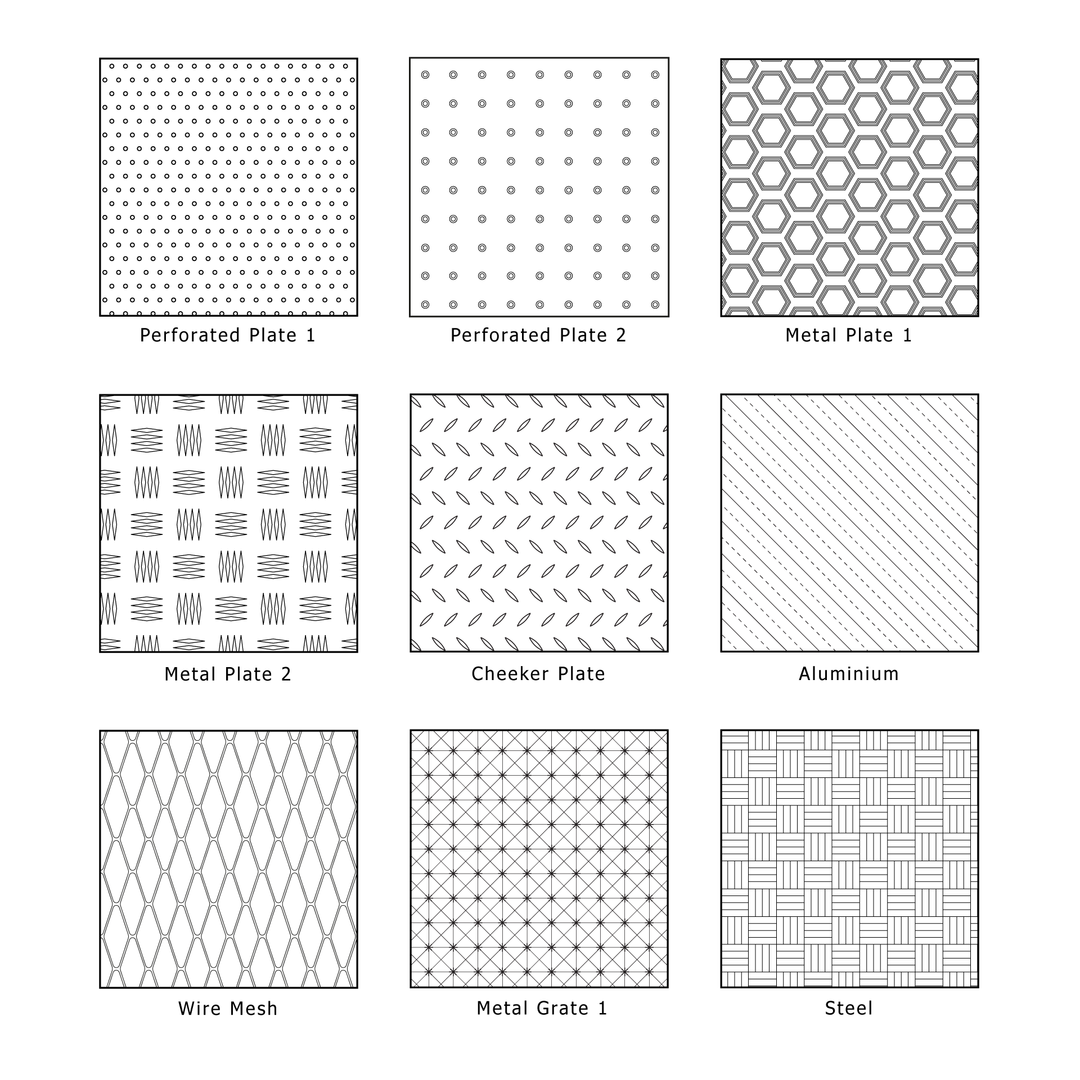 Illustrator Pattern Library - Architectural Materials | Patterns ...