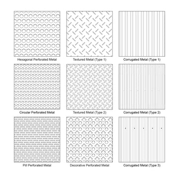 Illustrator Pattern Library - Architectural Materials | Patterns ...