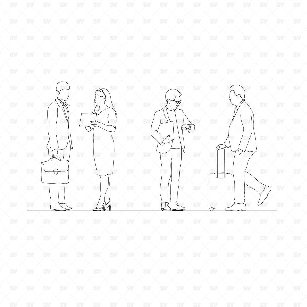 People Walking | CAD and Vector – Studio Alternativi