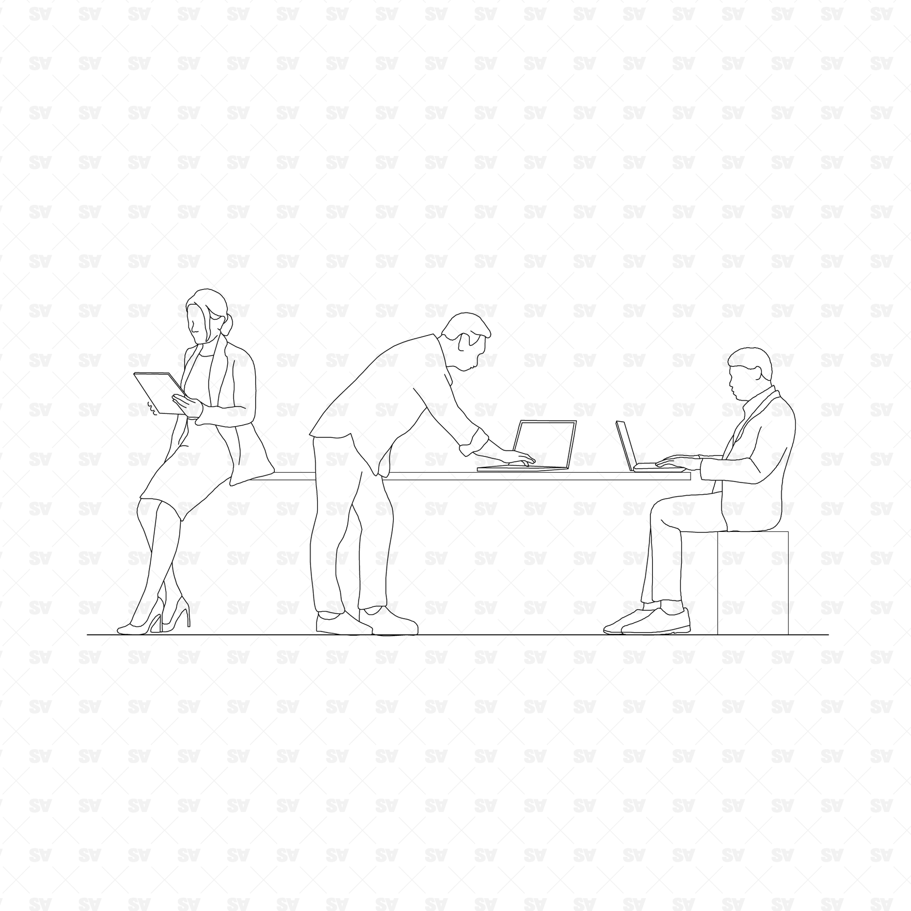 People Walking | CAD and Vector – Studio Alternativi