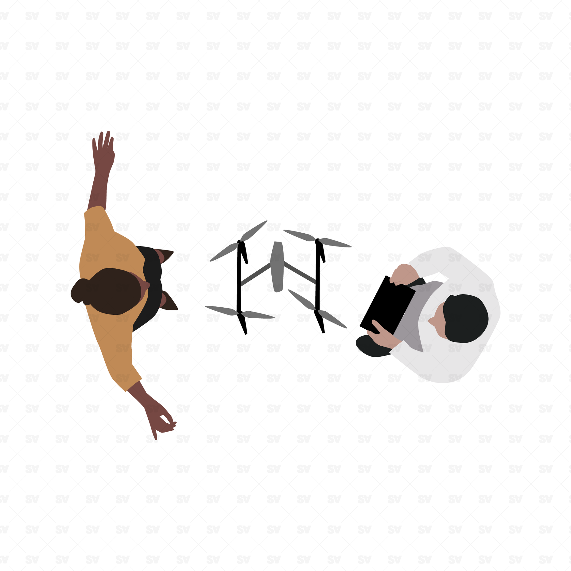 Vector, PNG People in Top View Set – Studio Alternativi