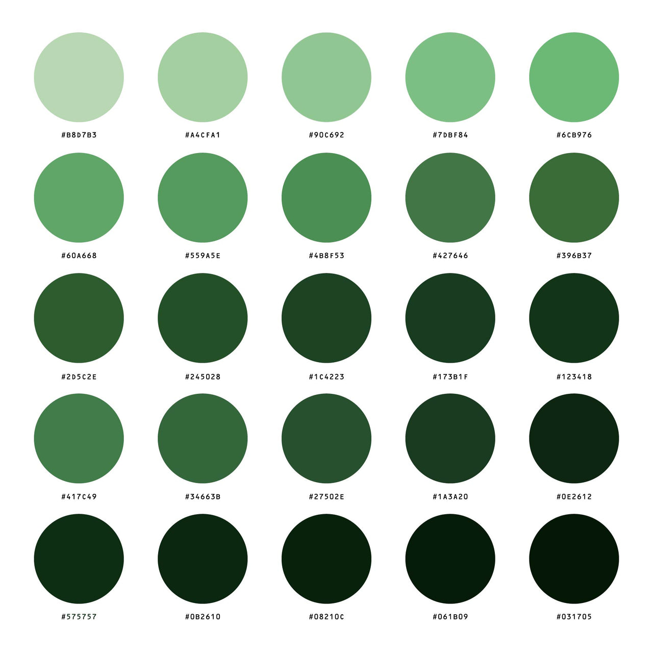 Patterns | Illustrator Color Swatches Green – Studio Alternativi
