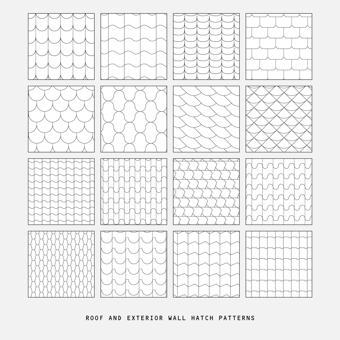 Patterns | Roof and Wall Hatch Patterns – Studio Alternativi