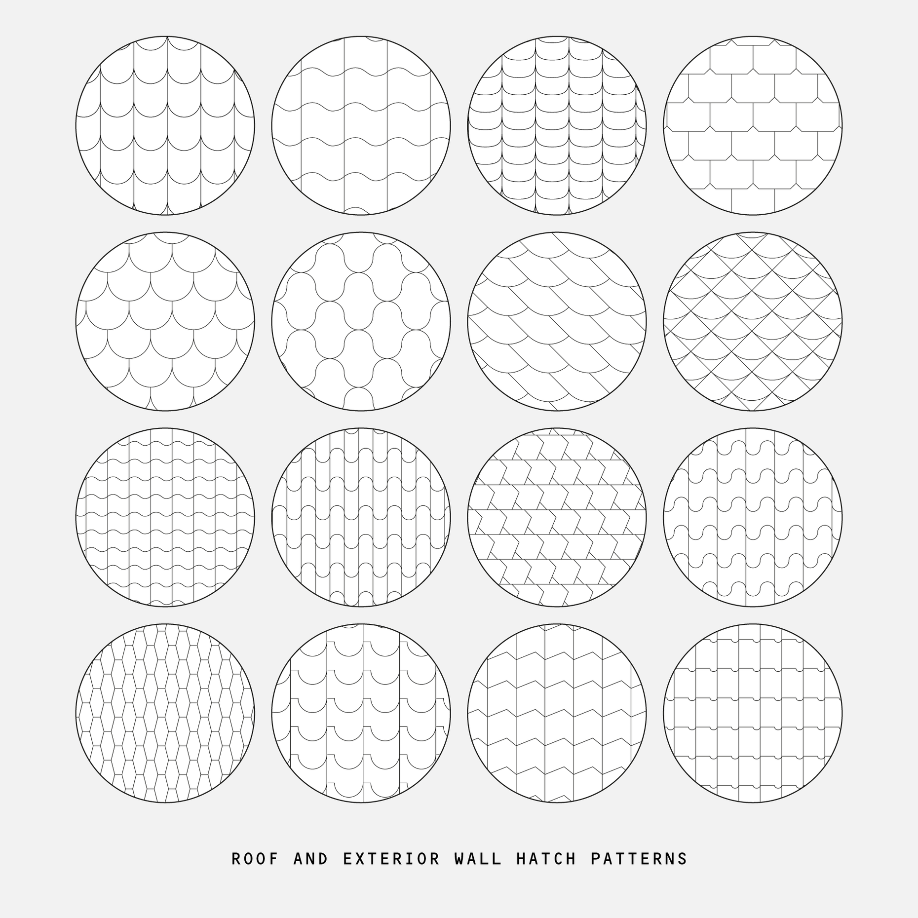 Illustrator Pattern Library - Architectural Materials | Patterns | Studio Alternativi