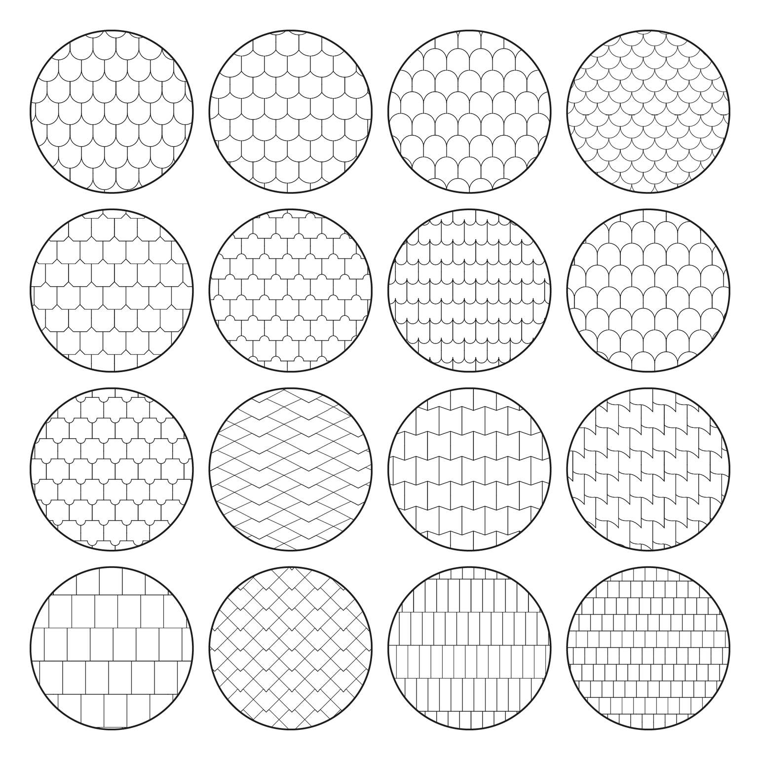 Illustrator Pattern Library - Architectural Materials | Patterns ...