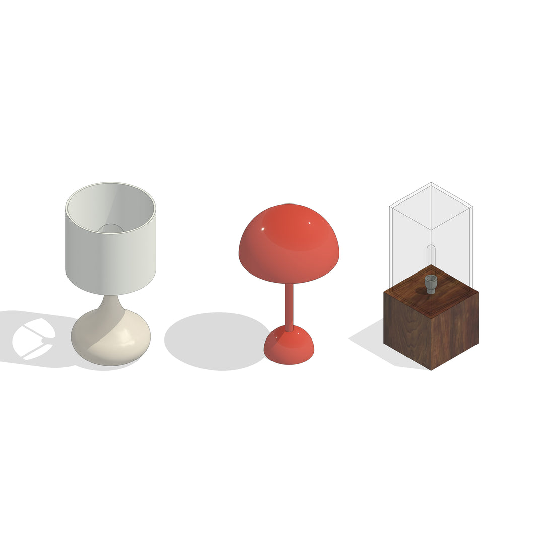 Revit Family - Table and Desk Lamps – Studio Alternativi