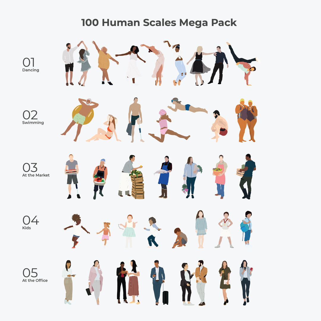 Mega Vector Pack: 100 People Doing Things – Studio Alternativi