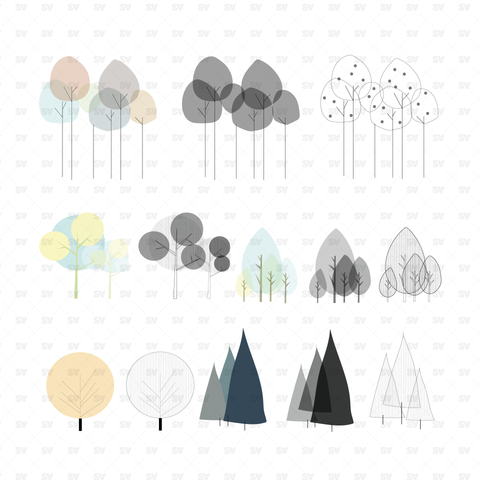 Concept Trees: 49 Illustrated Designs – Studio Alternativi