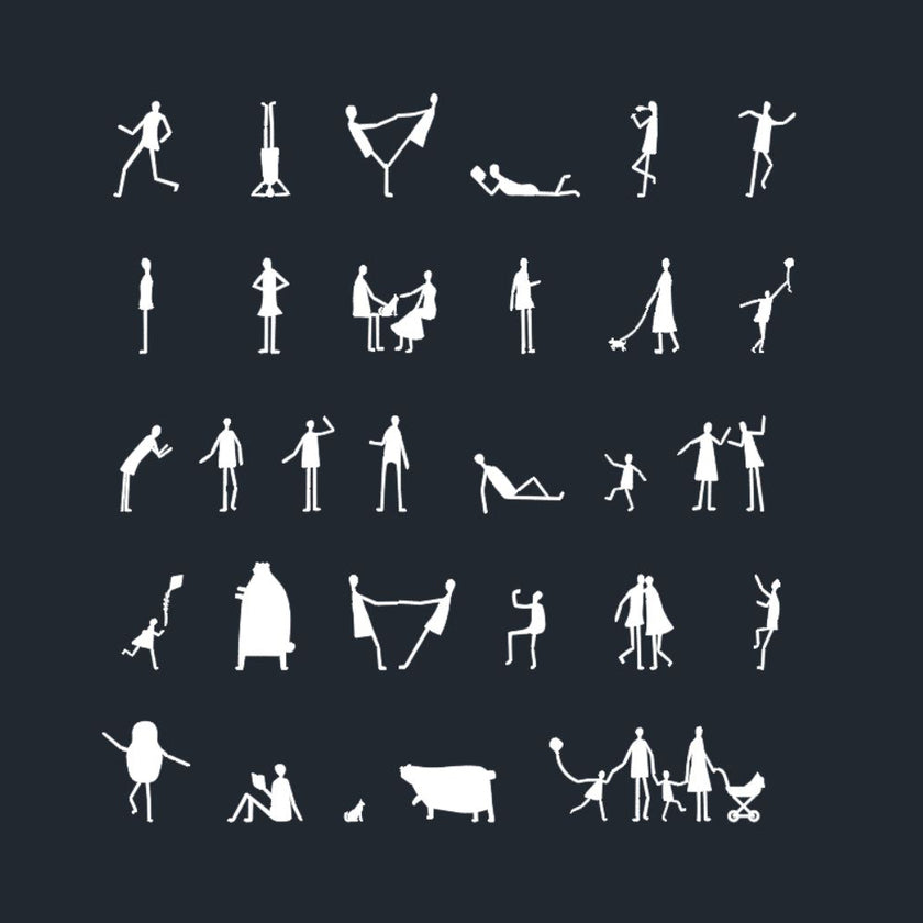 Japanese People CAD Blocks - 35 Characters – Studio Alternativi