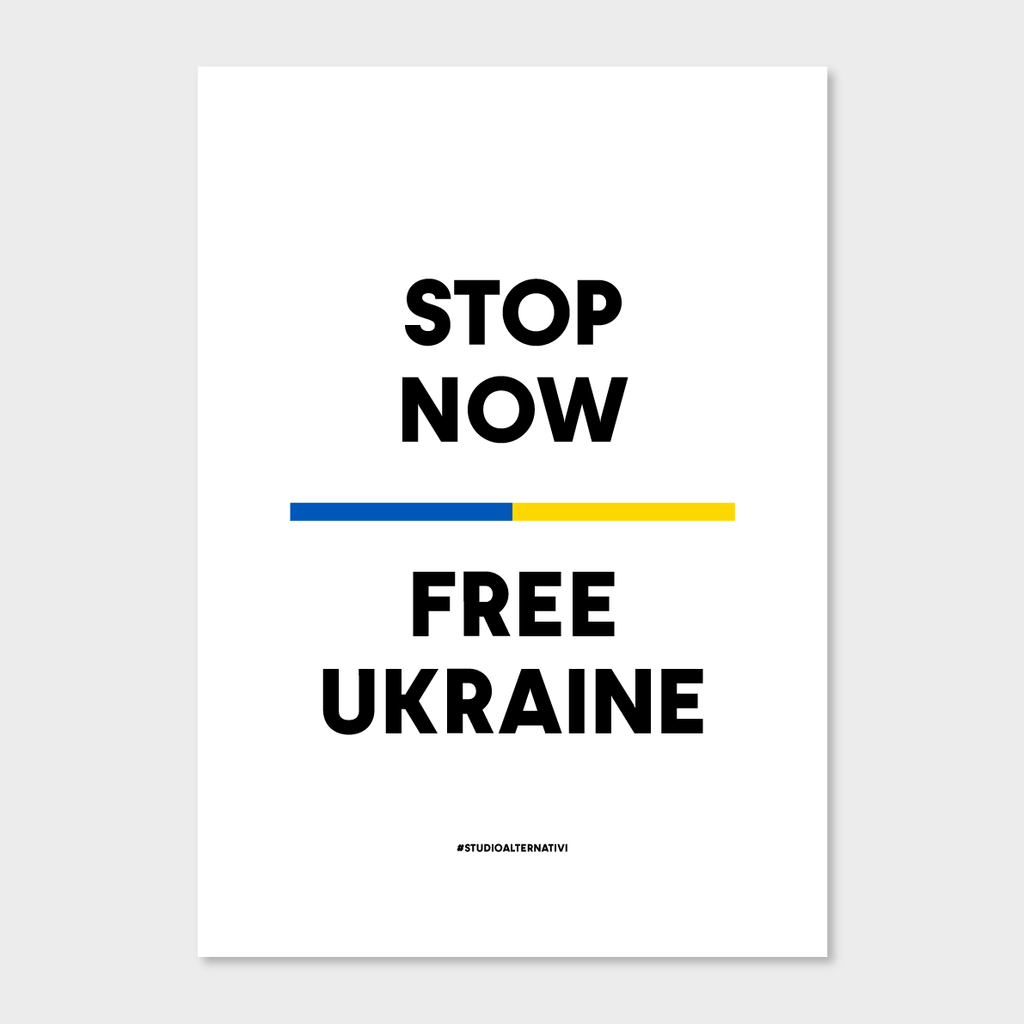 Free Ukraine A4/ A3 Poster (Free download) – Studio Alternativi