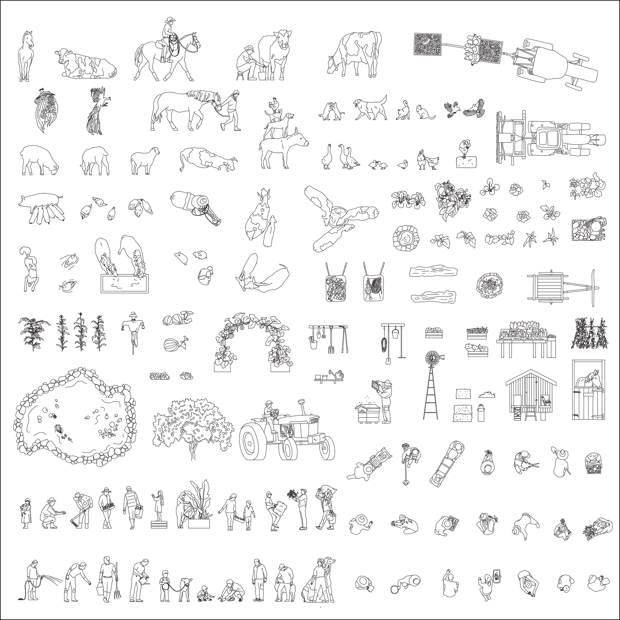 CAD and Vector Farming & Agriculture | Studio Alternativi