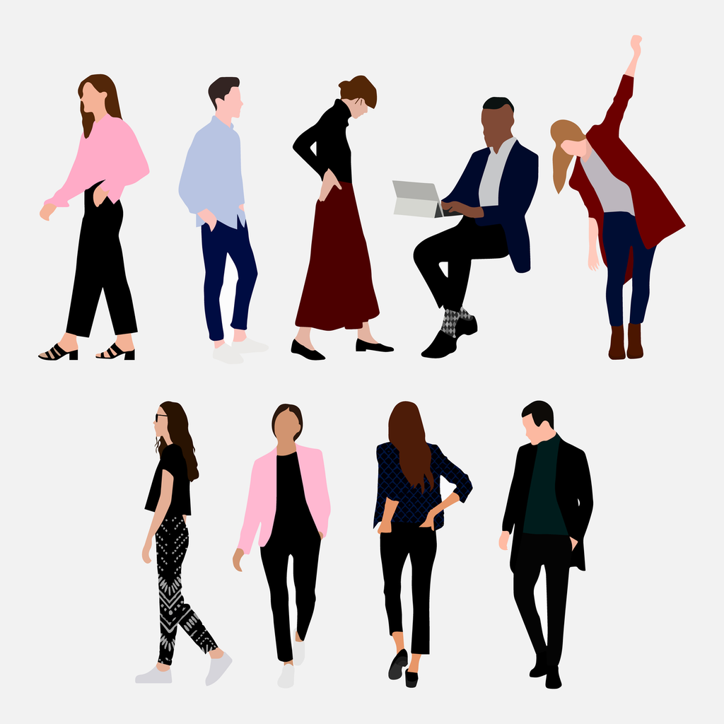 Flat Vector People - Free download – Studio Alternativi