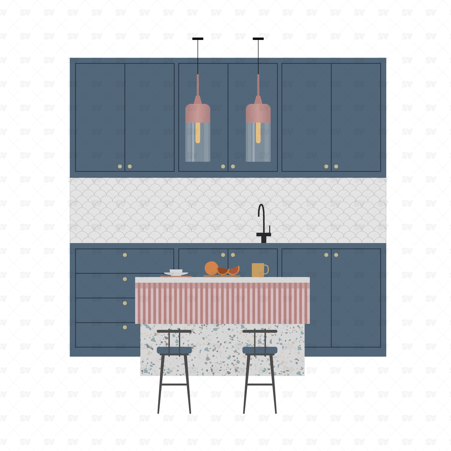 Vector Kitchen Furniture Décor Mega-Pack 110+ – Studio Alternativi