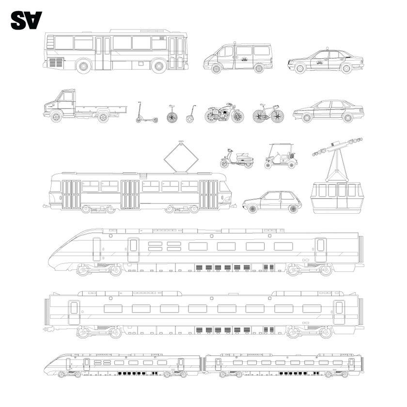 Vector & CAD Vehicles Pack | DWG Cars | Studio Alternativi