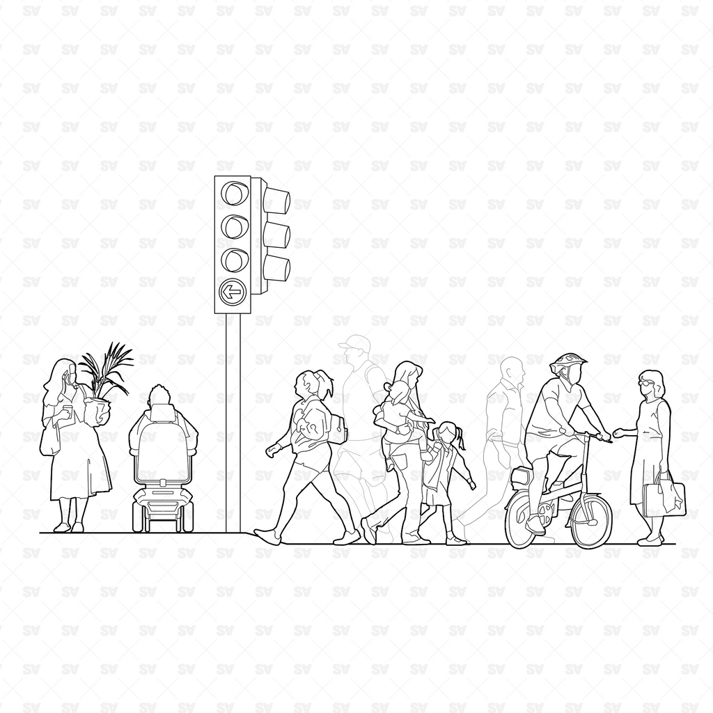 People Elevation (28 Figures) | CADs Vectors PNGs | Studio Alternativi