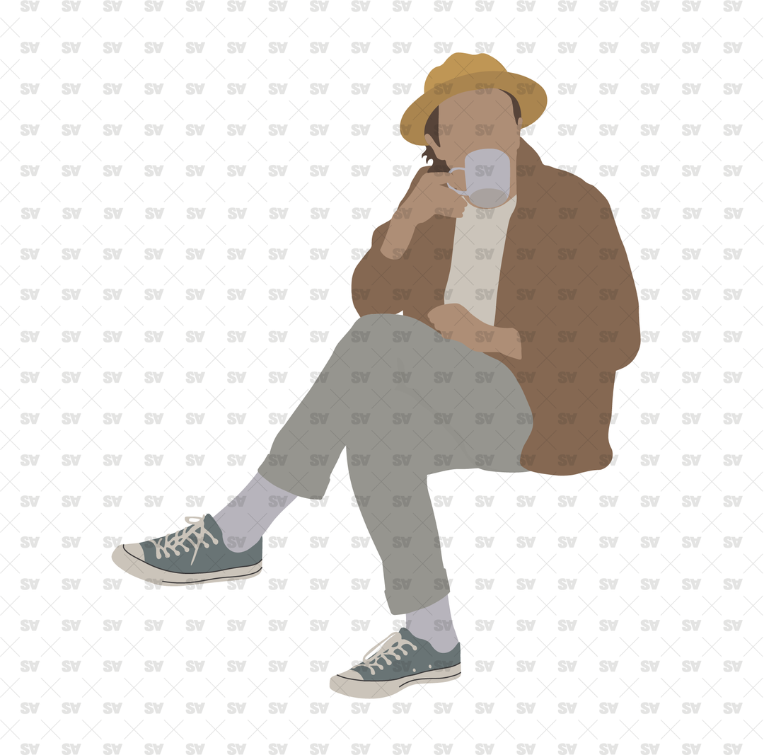 People Sitting Human Scales - 24 Illustrations – Studio Alternativi