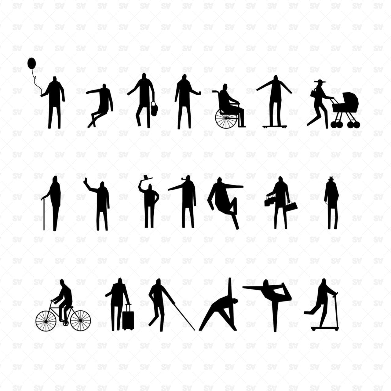 Photoshop Brushes - People Style 02 – Studio Alternativi