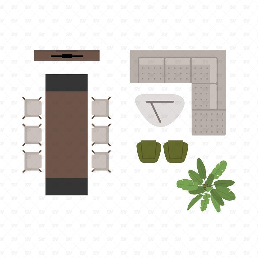 Home Interior Design Furniture Mega-Pack (Top View) – Studio Alternativi