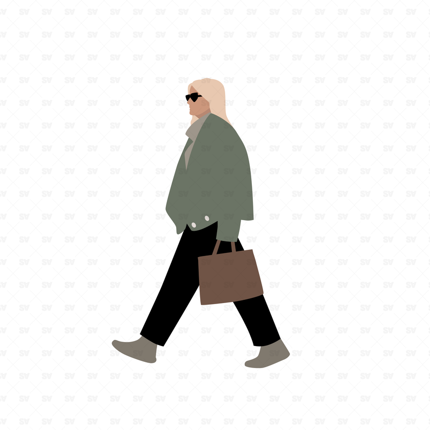 Vector, PNG Pedestrians in Front and Side View – Studio Alternativi