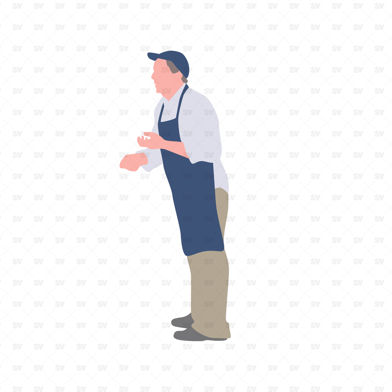 Flat Vector Market People | AI PNG Download | Studio Alternativi