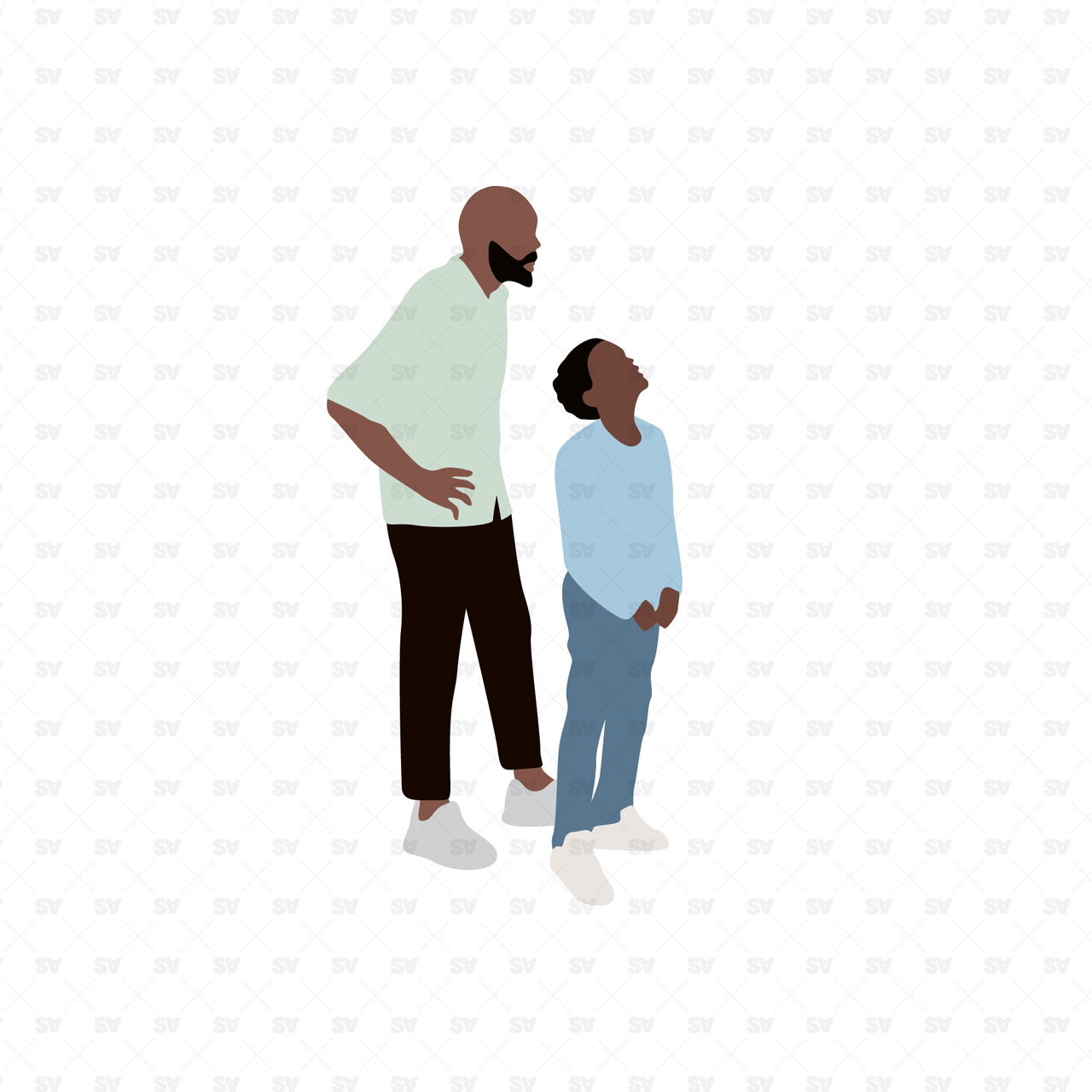 Flat Vector Museum People | AI PNG Download | Studio Alternativi