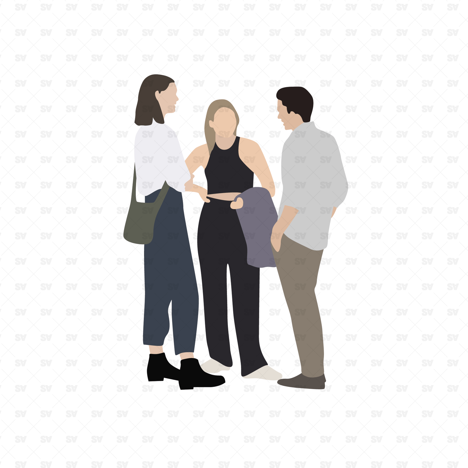Social Gathering Figures Set for Architecture – Studio Alternativi